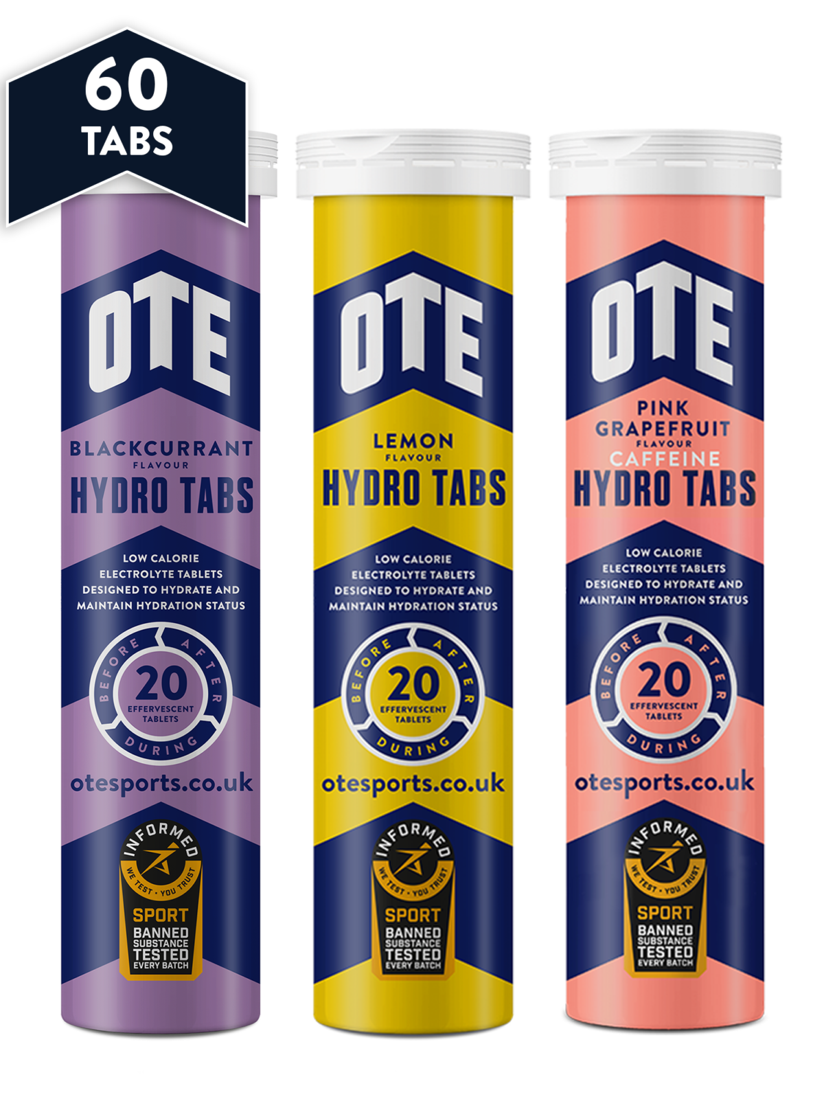 Lemon Hydro Tabs - naturally flavoured & sweetened rehydration tablets