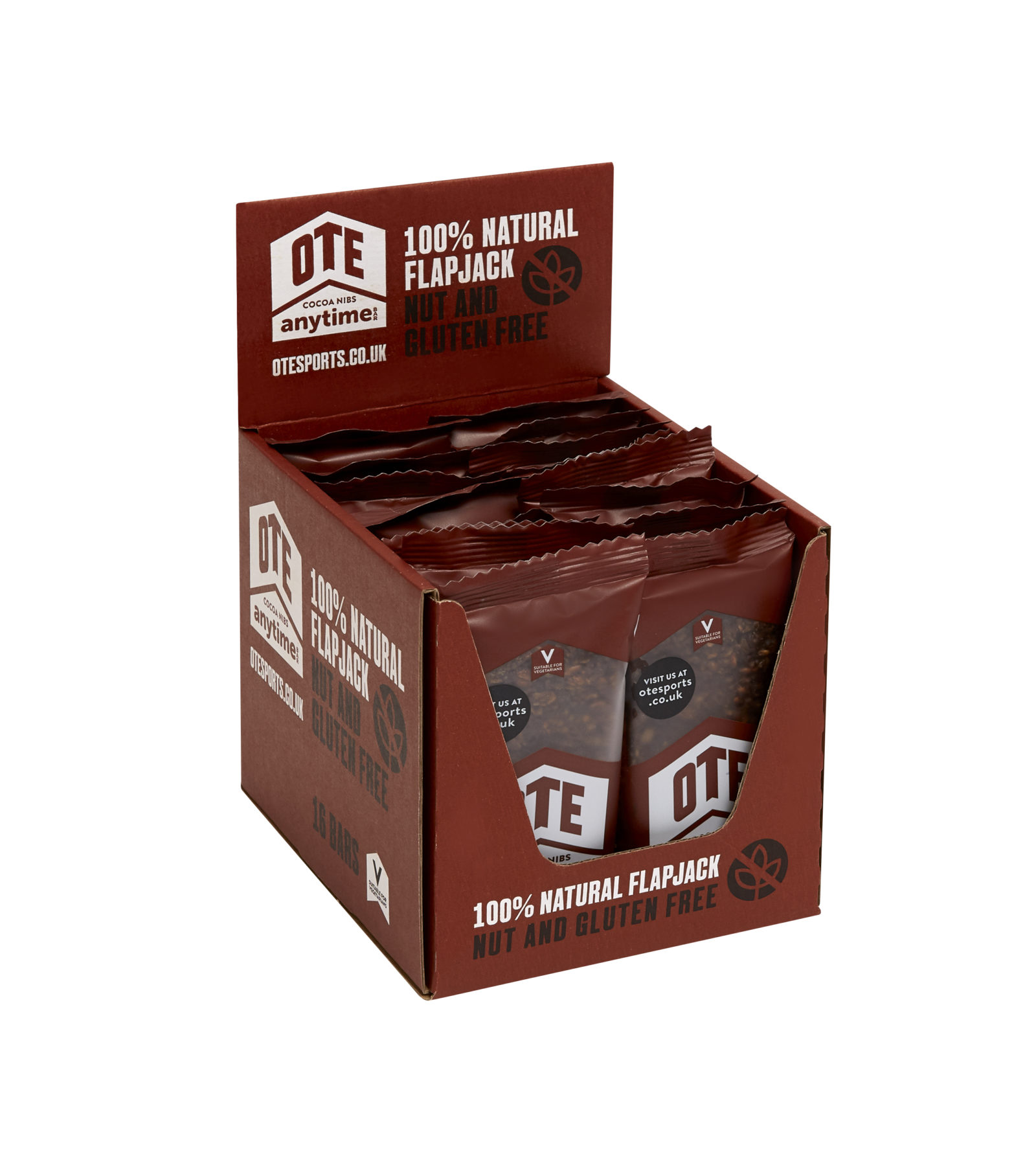 Cocoa Nibs Anytime bar - 100% natural - OTE Sports EU